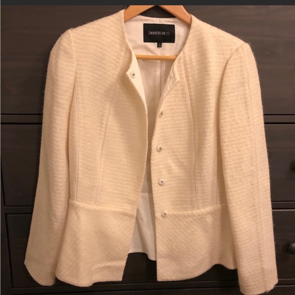 Lafayette 148 New York | Jackets & Coats | Lafayette 48 Winter White ...